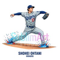 Shohei Ohtani Caricature FACE Vector Clipart - Etsy