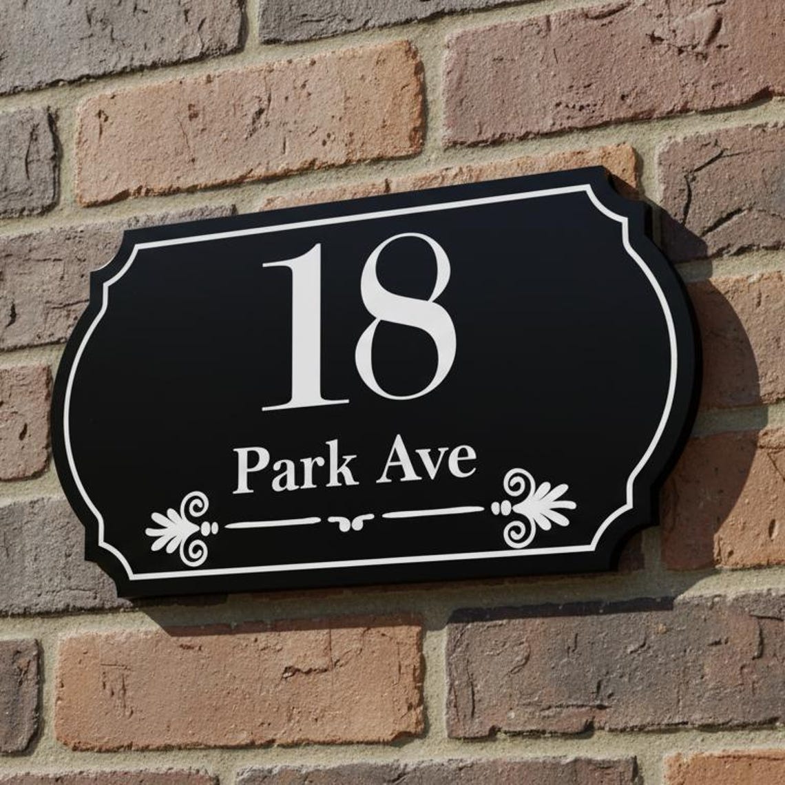 Personalized Vintage House Number Sign – Custom Metal Address Plaque - Etsy
