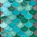 RL Green Fish Scales Ceramic Tiles 175pcs 1m2 1076 - Etsy