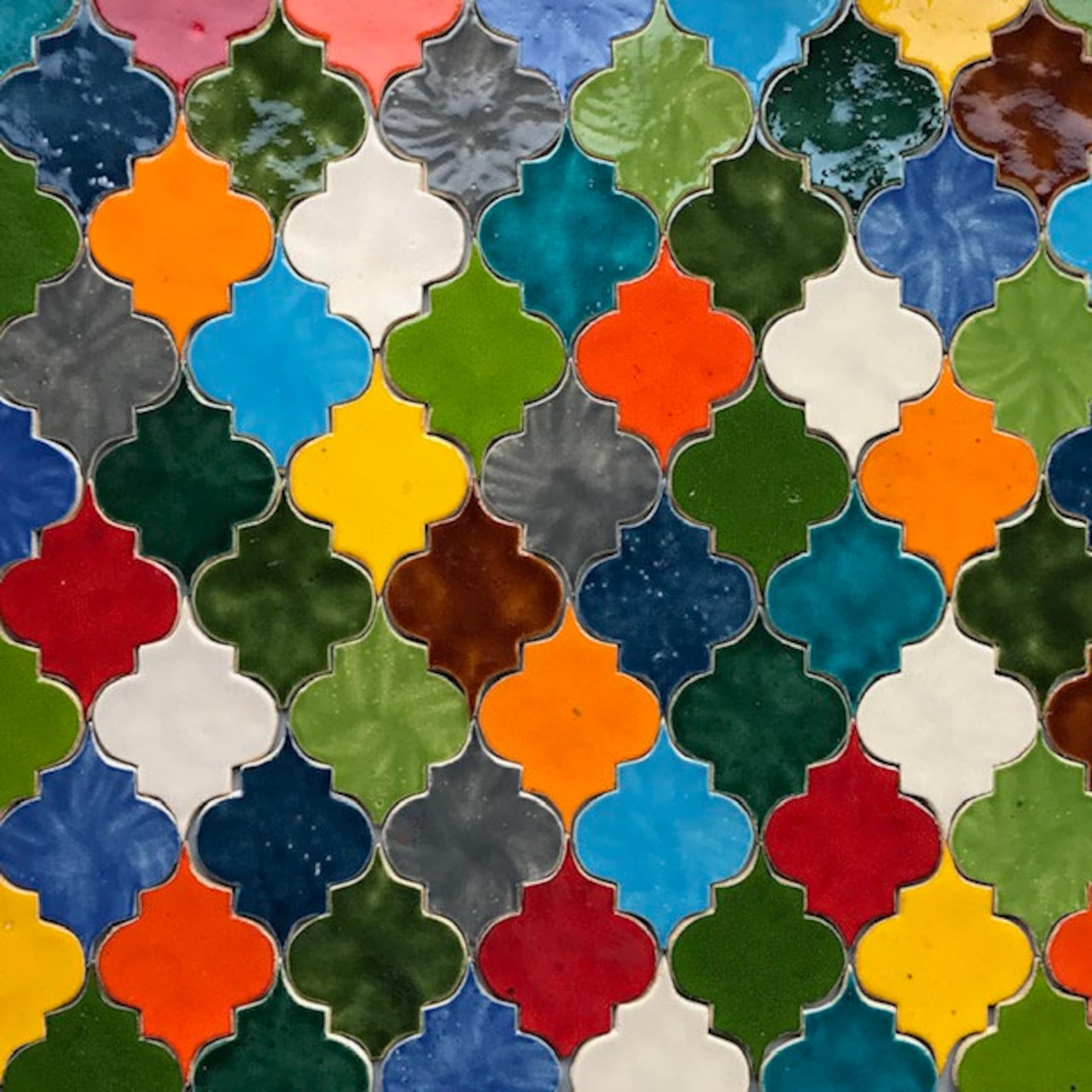 CAS Moroccan Tiles Casablanca Oriental Mix Color Ceramic | Etsy