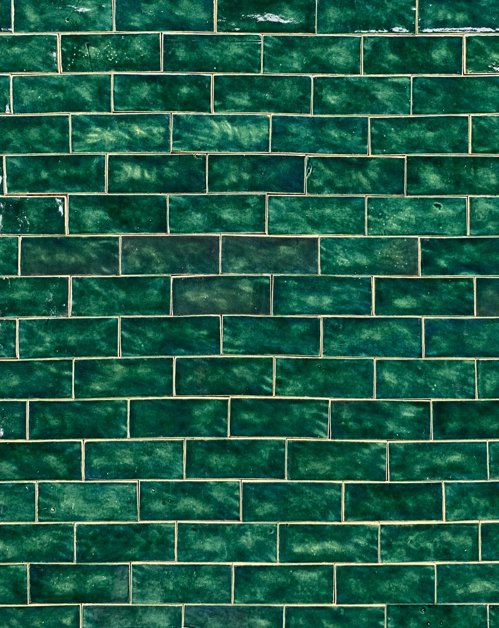 CEG SAMPLE SET Green Brick Tiles 5pcs. | Etsy