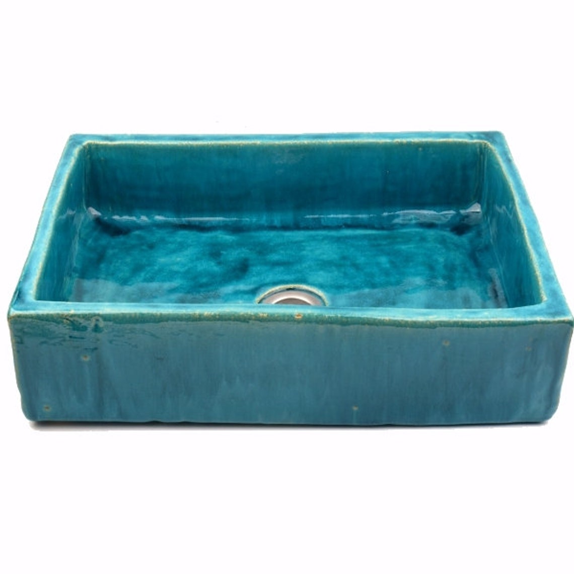 UM17 Big Turquoise Rectangular Sink Overtop Washbasin - Etsy