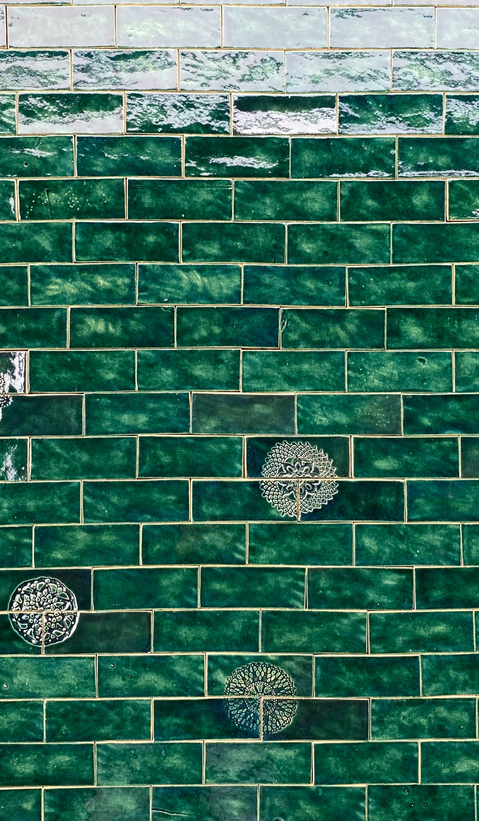 CEG SAMPLE SET Green Brick Tiles 5pcs. | Etsy