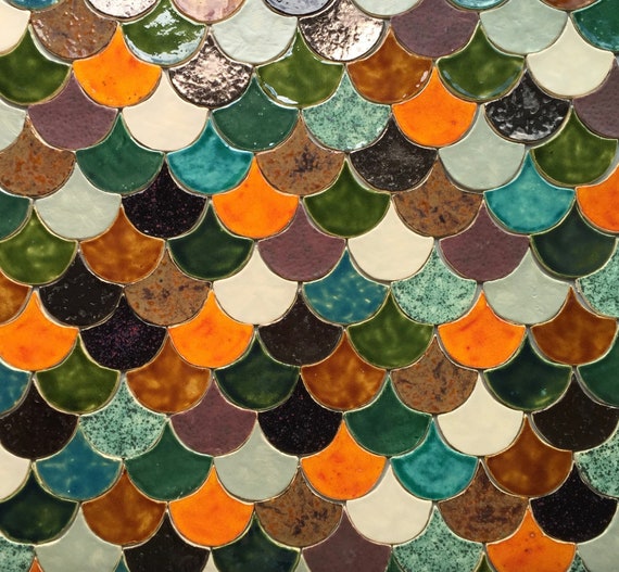 RL SAMPLE SET Fish Scales Tiles 5 Pcs. - Etsy