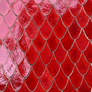Dragon Scales Ceramic Tiles - 165pcs - 1m2 = 10,76 Sq.ft - Etsy