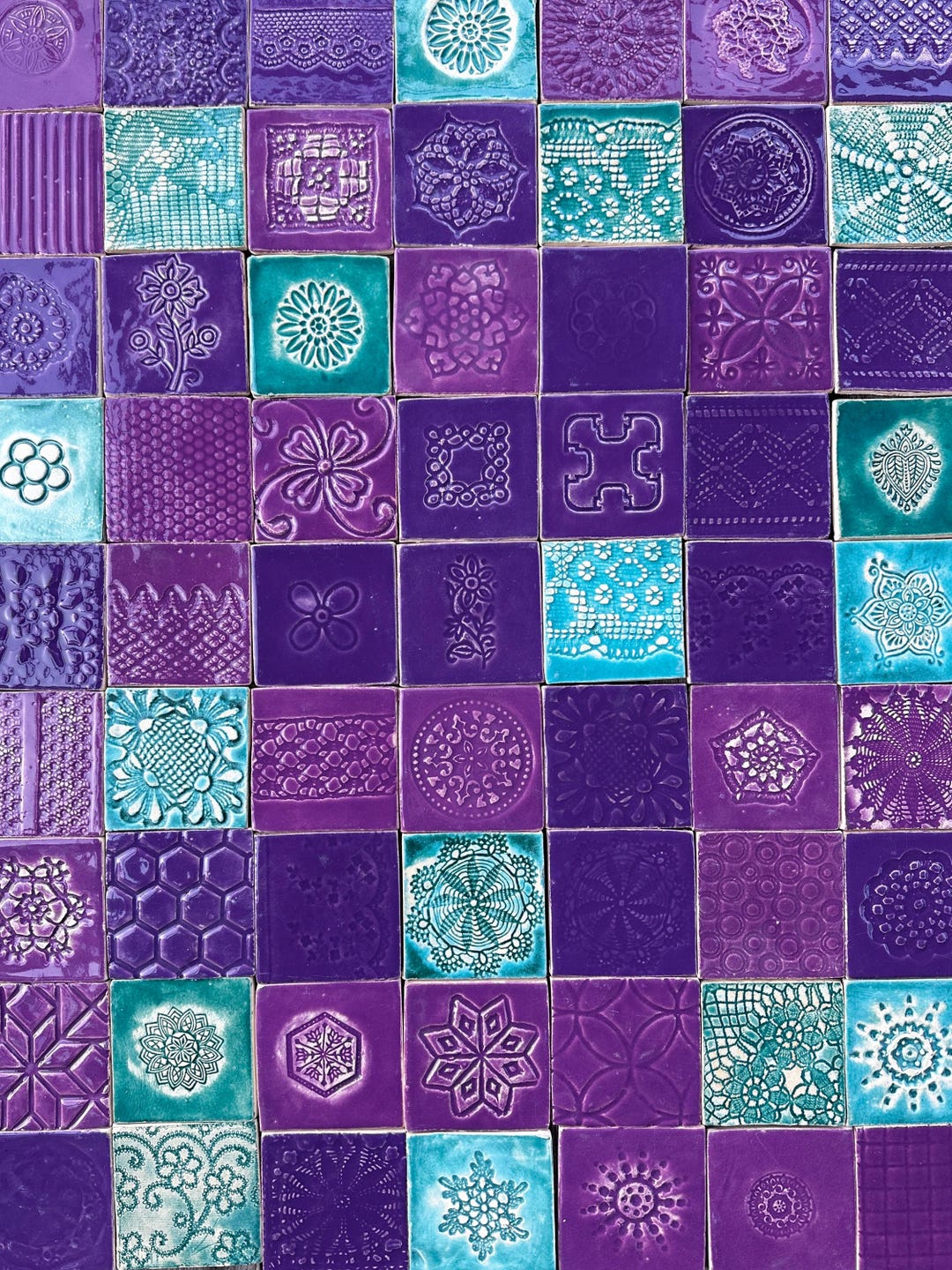 Purple Lace Tiles - 100 Pieces - 1m2 - 1 Sqft - Etsy