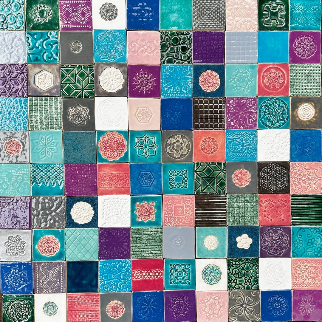 KK Colorful Mix Cramic Tiles - 100 Pcs - 1m2 = 10,76 Sq.ft - Etsy