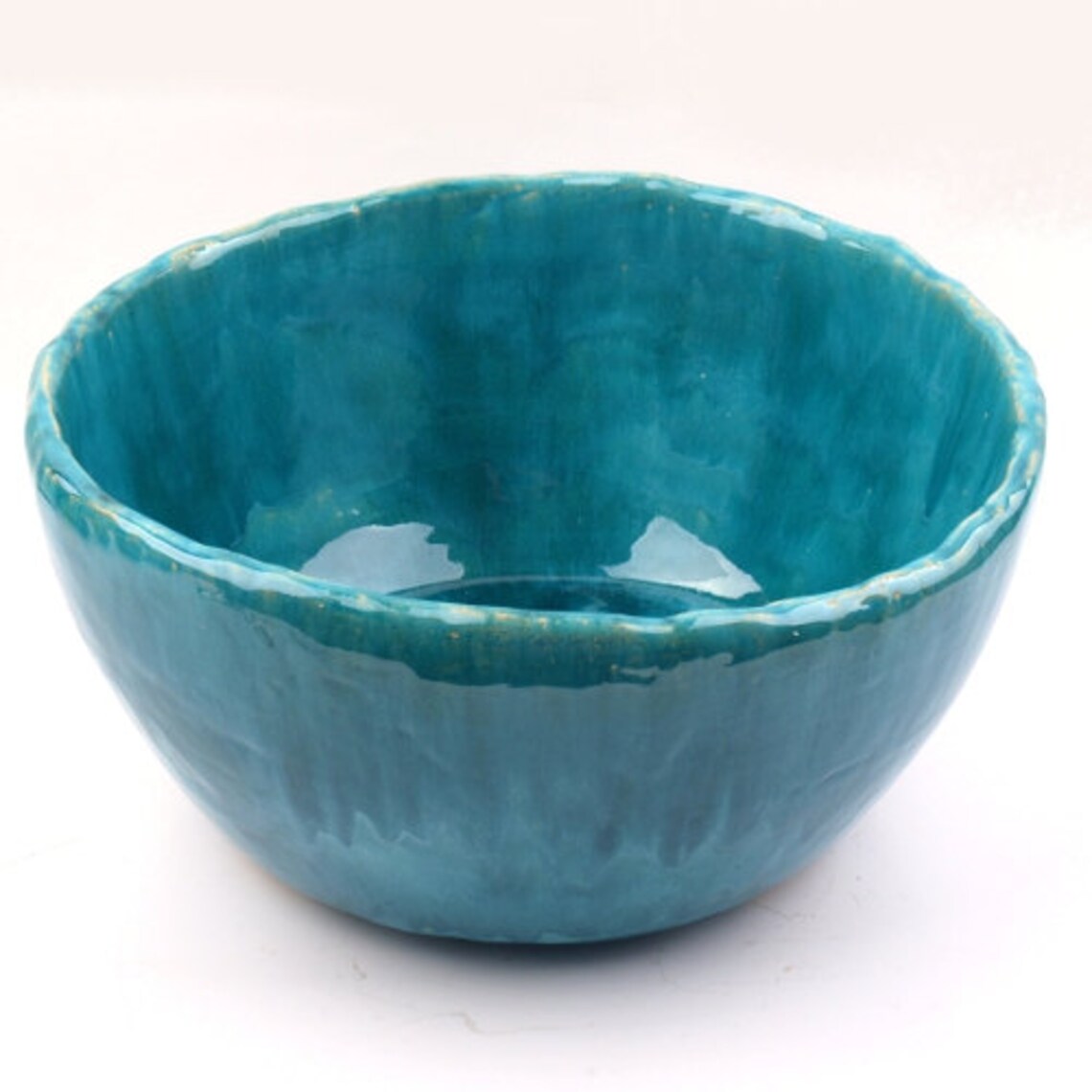 UM9 Marine Turquoise Sink Round Overtop Washbasin Handmade | Etsy