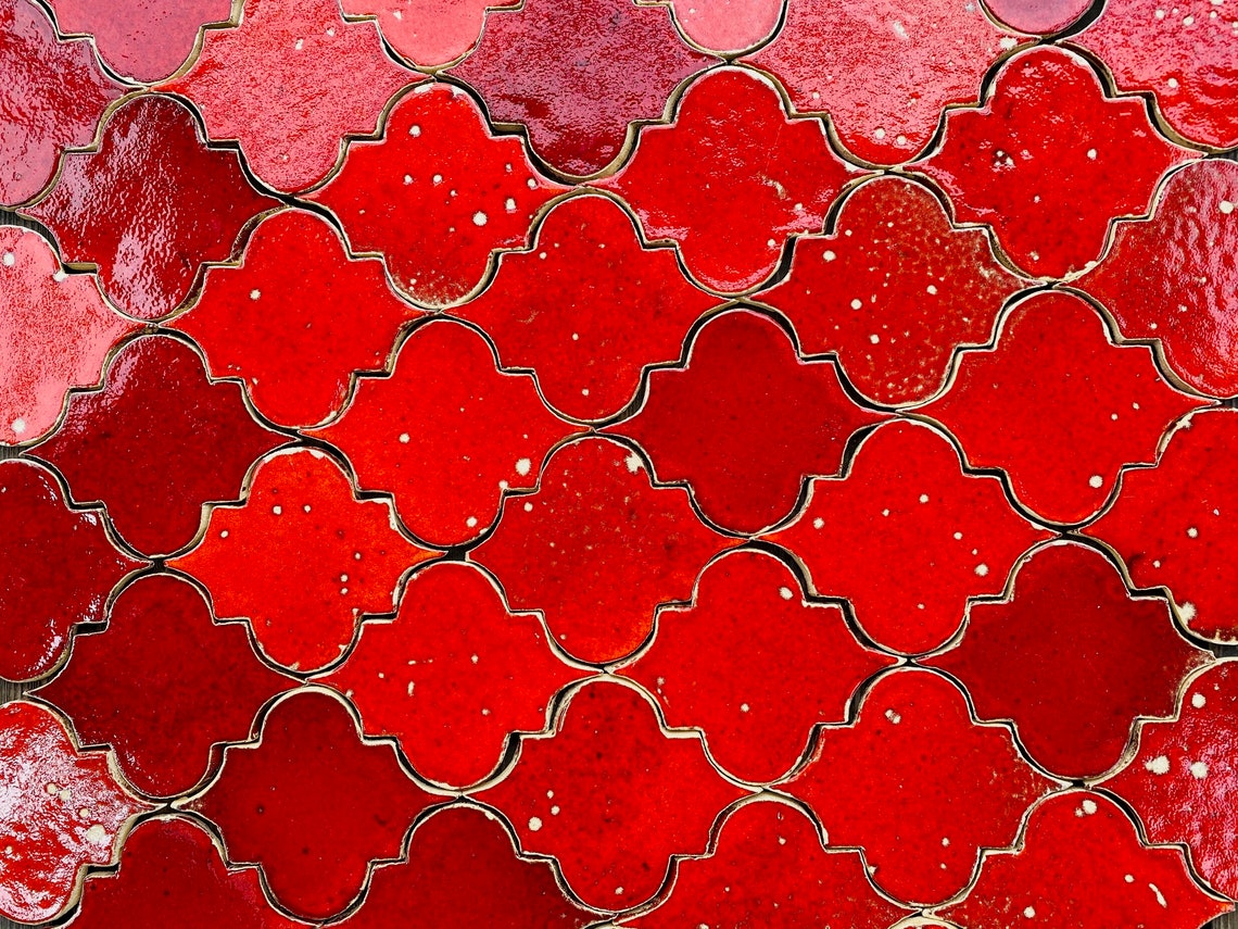 CAS SAMPLE SET Moroccan Tiles Casablanca Oriental Red - Etsy