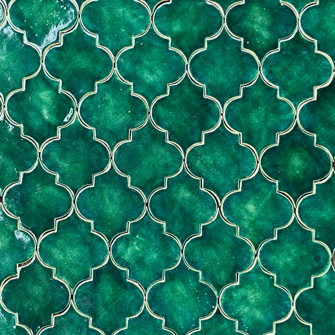 CAS Moroccan Tiles, Casablanca, Oriental, Green Ceramic Tiles Unique ...
