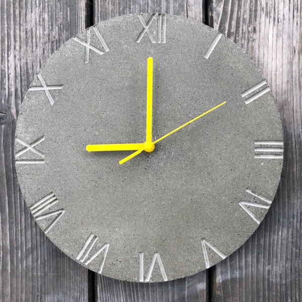 Concrete Clock - Etsy