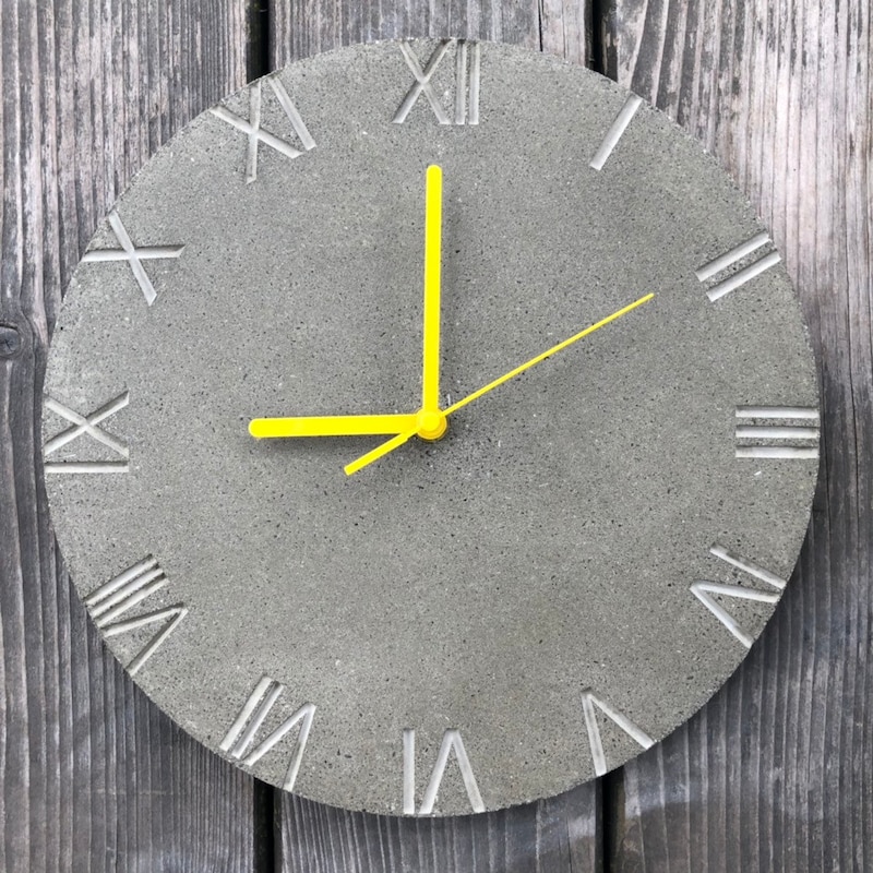 Concrete Clock - Etsy