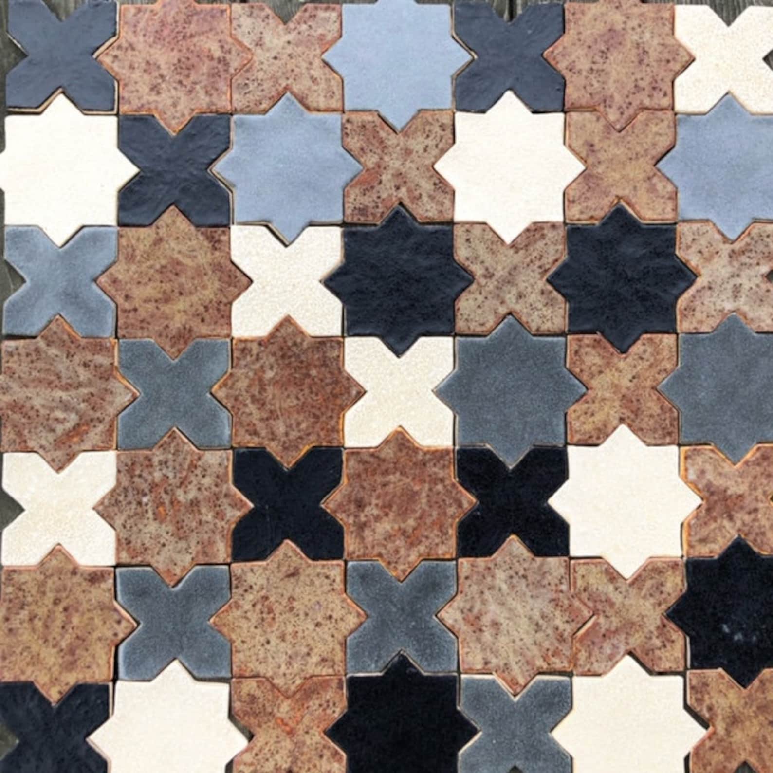 AG1 Sample of Agadir Oriental Ceramic Tiles Moroccan Tiles - Etsy