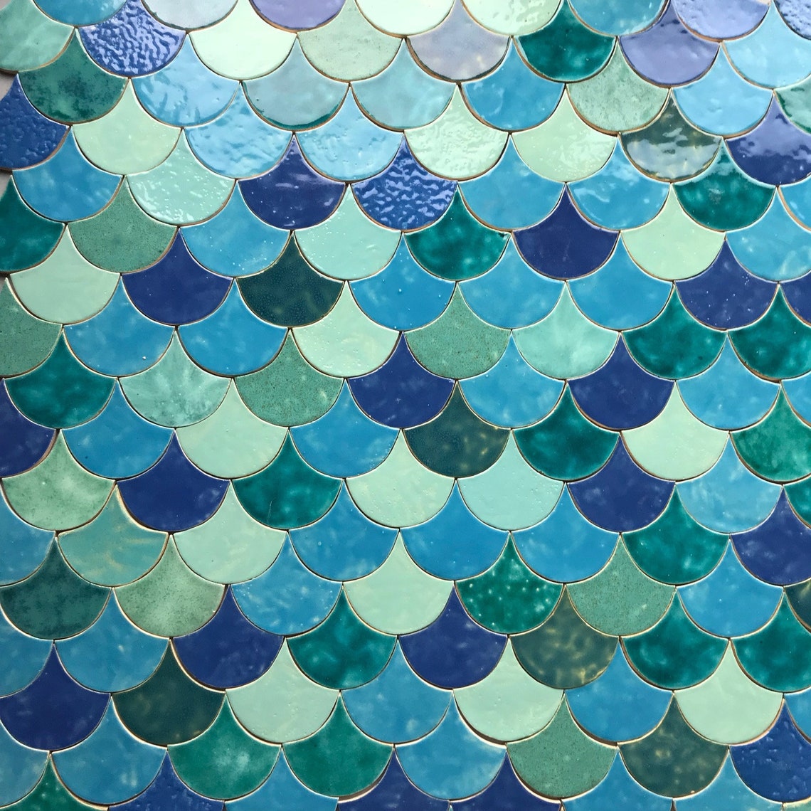 RL SAMPLE SET Fish Scales Tiles - 5 Pcs. - Etsy