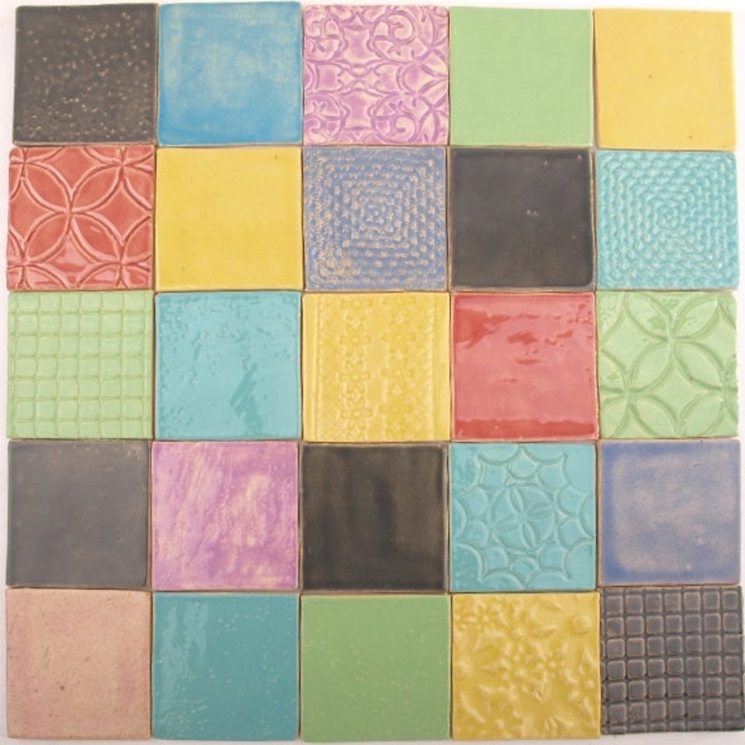 KK71 Pastel Ceramic Tiles - 25 Pcs - 0,25m2 = 2,69 Sq.ft - Etsy