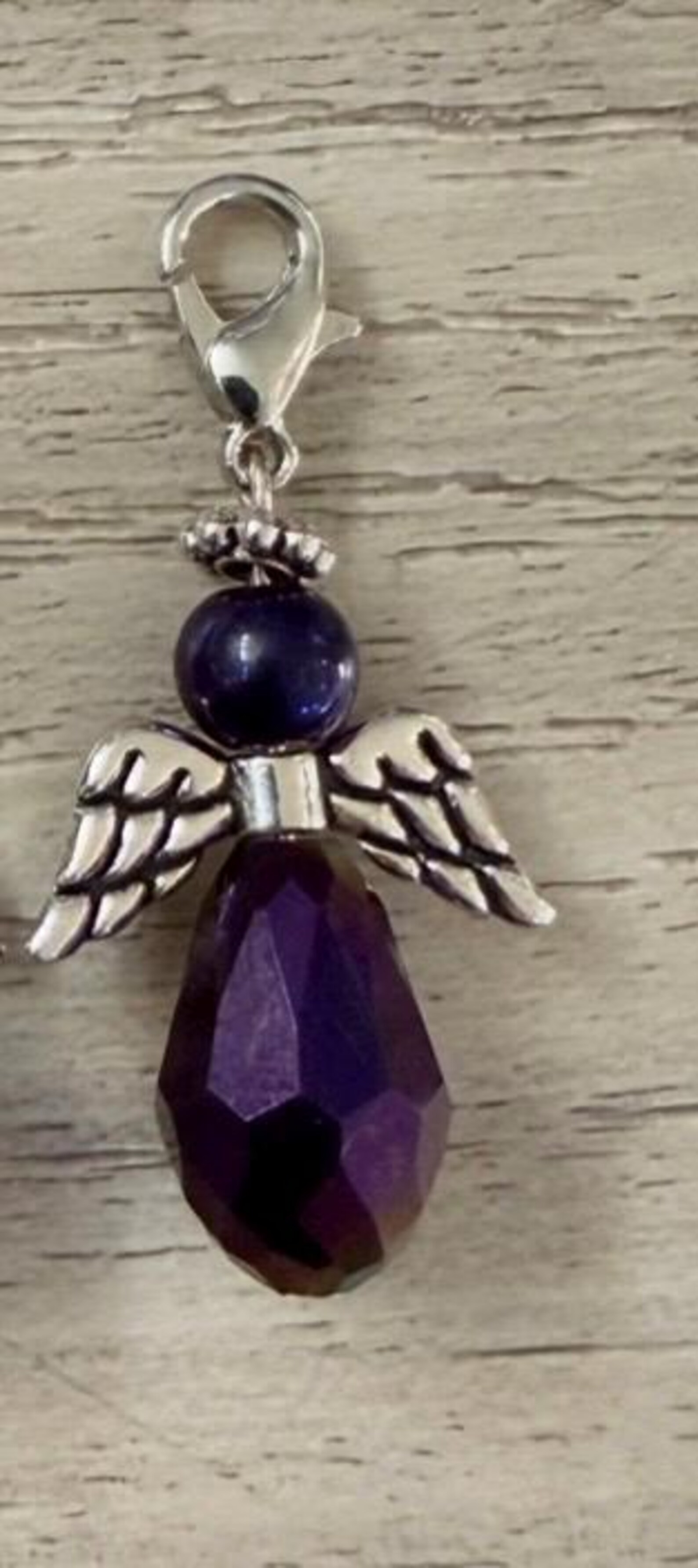Angel Badge Charm. Angel Charm. Silver Lobster Claw Clasp Angel ...