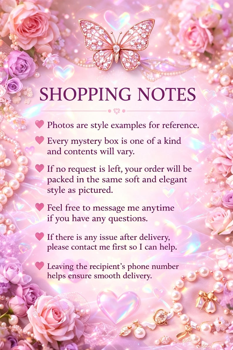 Y2K Accessory Mystery Box, Pink Harajuku Jewelry Blind Box, Cyber ...