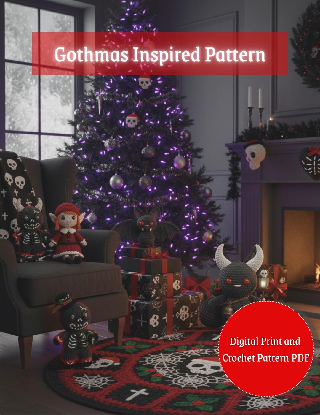 Gothmas Amigurumi Ornament Crochet Pattern Bundle With Digital Files ...