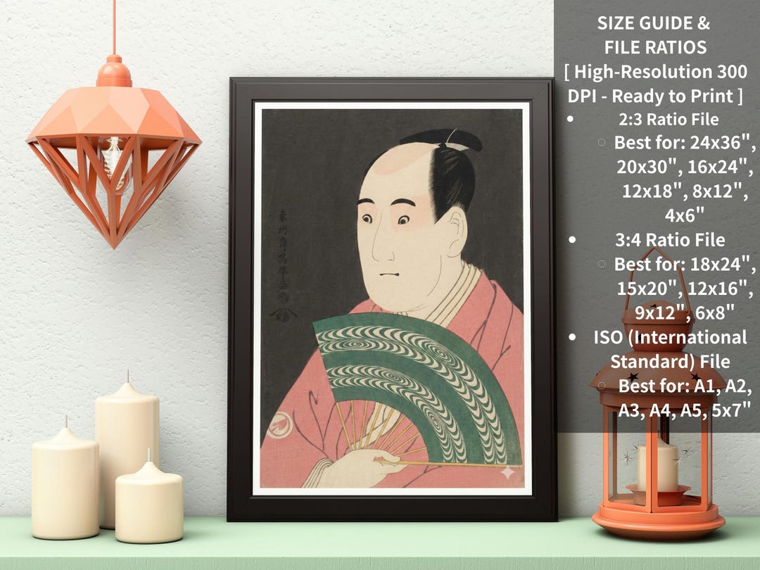 Sharaku Ukiyo-e Digital Print, Sawamura Sojuro III as Ogishi Kurando ...