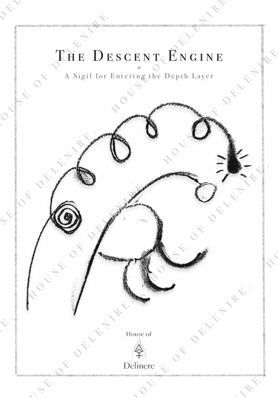 The Descent Engine Oracle Card • Digital Download • Ritual Sigil Card ...