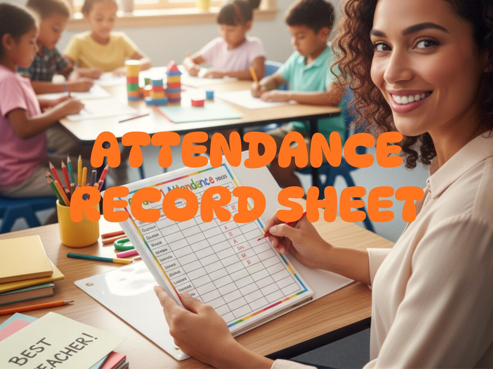 Printable Student Attendance Record PDF | Weekly Classroom Homeschool ...