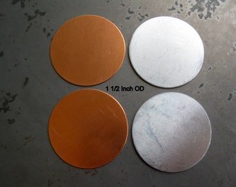 Round metal discs | Etsy