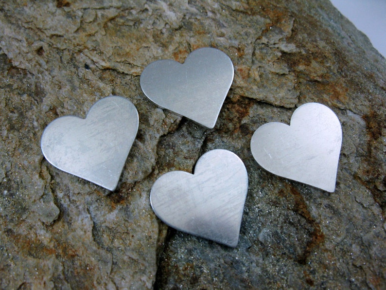 Metal Heart Blanks 3/4 Heart Stamping Blanks | Etsy