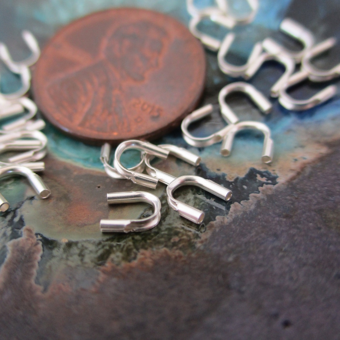 10 Sterling Silver Wire Guards for .010" - .019" Wire - Etsy