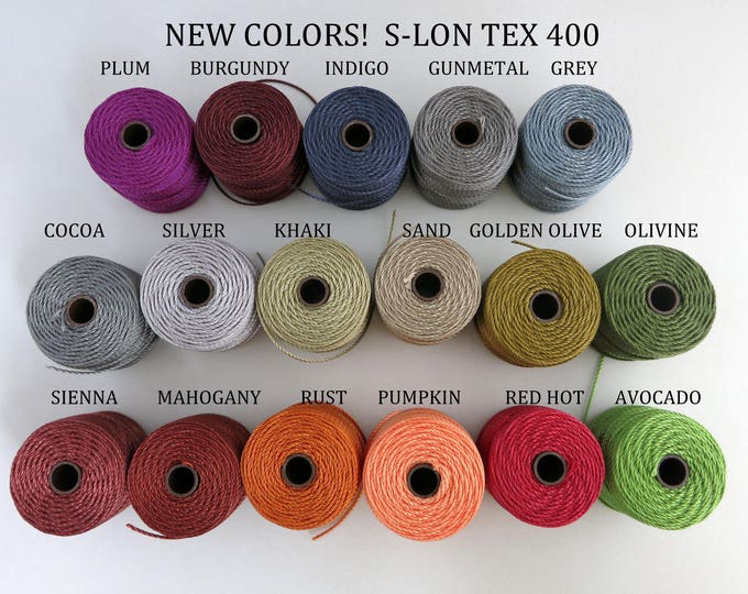 S-lon Tex 400 Beading Cord, Kumihimo, Macrame, Crochet Cord, 0.9mm ...