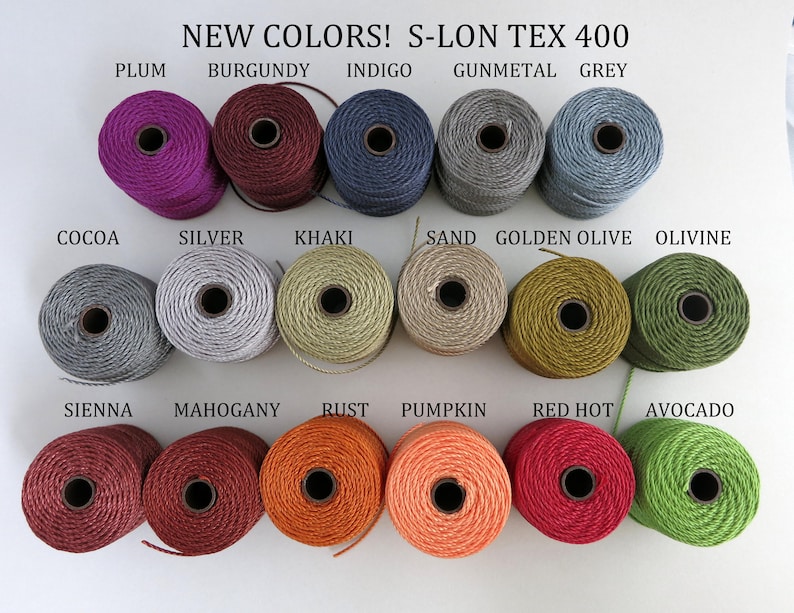 S-lon Tex 400 Beading Cord Kumihimo Macrame Crochet Cord - Etsy