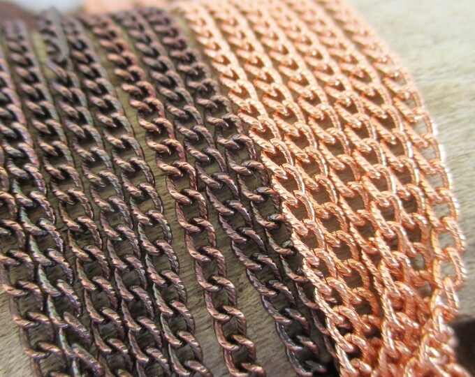 Copper Rolo Chain 4.6mm, Bright or Oxidized, 16 to 72 Inch Lengths ...