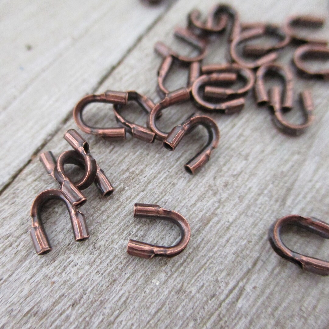 Genuine Copper Wire Guards, Antique Copper Finish, 50 Pieces for .010 ...
