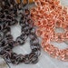 Copper Double Link Cable Chain, Bulk Chain No Clasp, 8.21mm Round Links ...