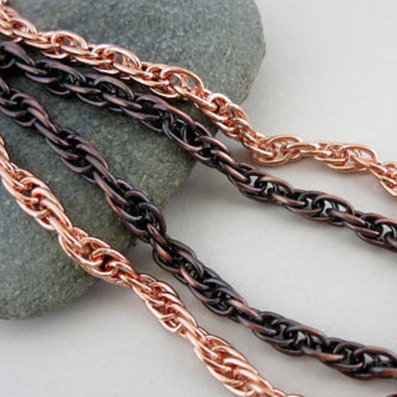 Copper Rope Chain - Etsy