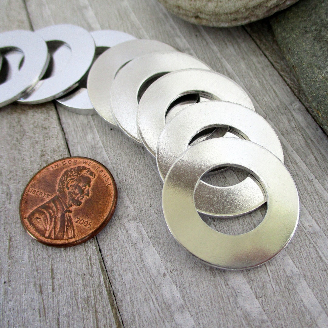 Aluminum Washer Blanks, 1 Inch, 16 Gauge, Stamping Blanks, 24 Pcs - Etsy
