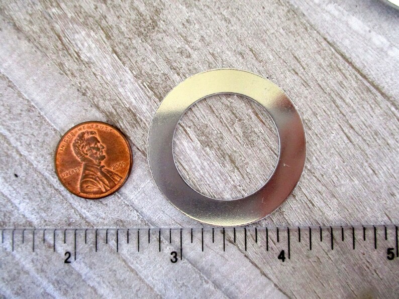 1 1/2 Inch Aluminum Washers 16G Premium Impressart Round - Etsy