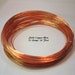 COPPER WIRE 22 Gauge, 20 Feet, Bright Copper or Hand Oxidized, Ready to ...