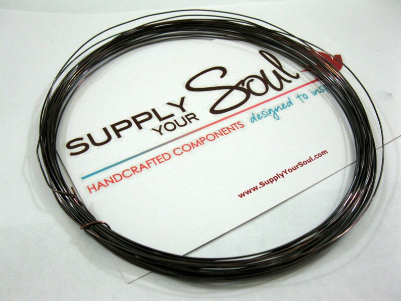 Oxidized 22 Gauge SOLID COPPER WIRE 20 Feet - Etsy