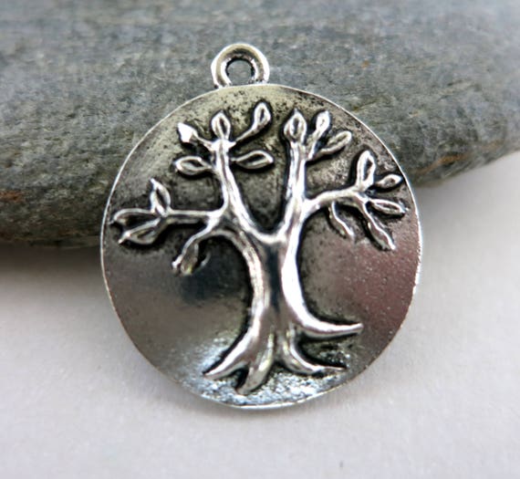 Tree of Life Pendant Antique Pewter 22x20mm With 1.5mmid | Etsy