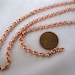 Copper Rolo Chain 4.6mm, Bright or Oxidized, 16 to 72 Inch Lengths ...