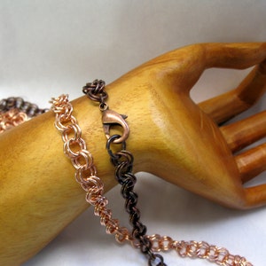 Copper Double Link Cable Chain, Bulk Chain No Clasp, 8.21mm Round Links ...