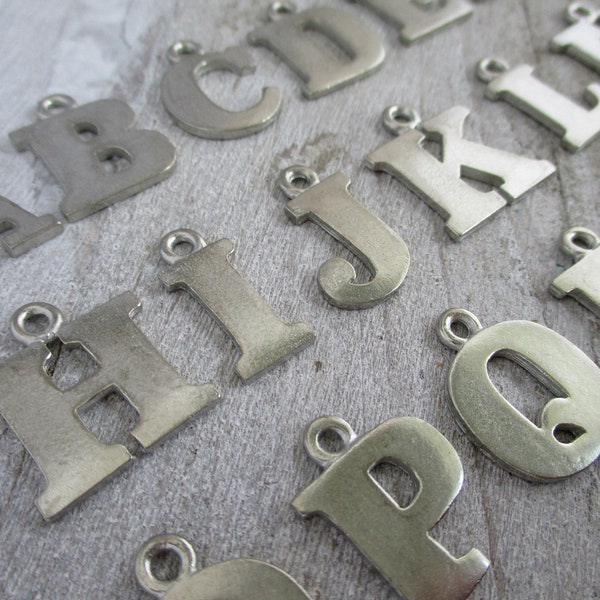 Pewter Letters - Etsy