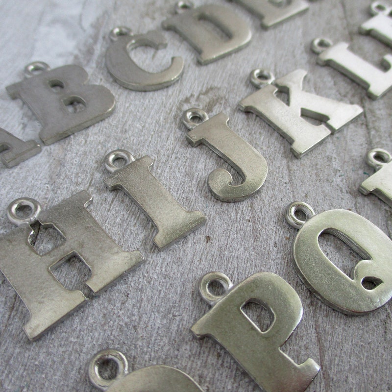 Pewter Letters - Etsy