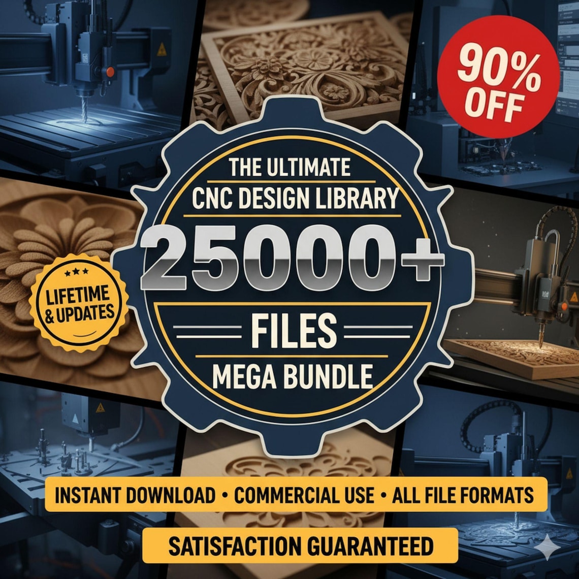 25000+ CNC MEGA Files Bundles Machines, STL File for 3D Cnc Router ...