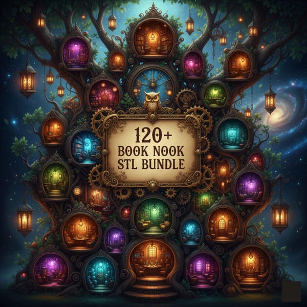 Book Nook Stl Bundle - Etsy