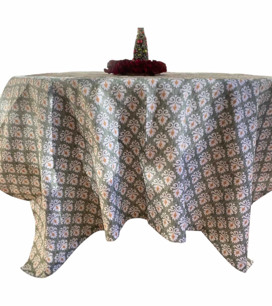 Ikat Printed Fabric Tablecloth - Etsy