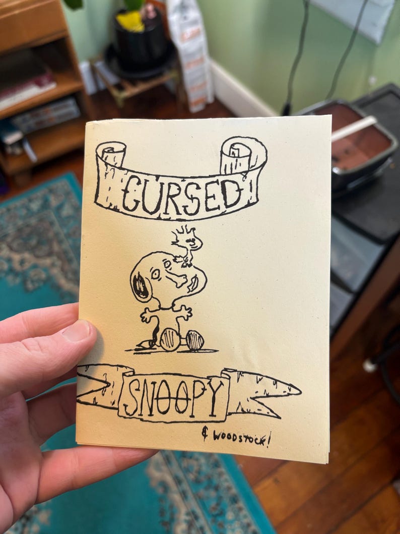 Cursed Snoopy Zine - Etsy