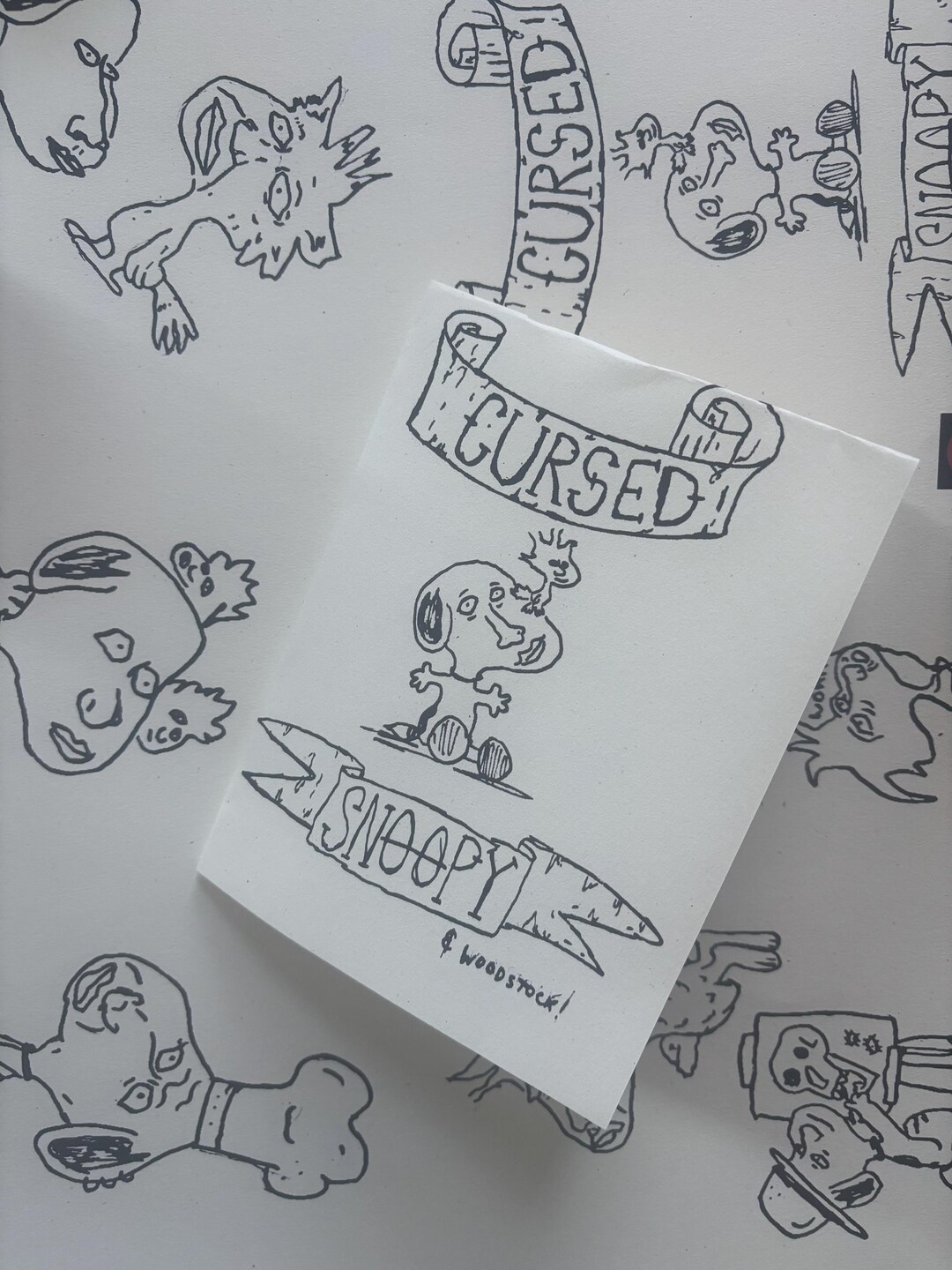 Cursed Snoopy Zine - Etsy
