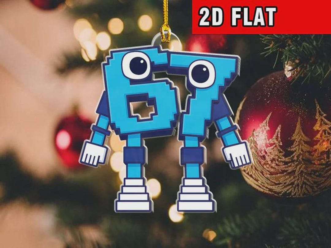 67 Brain Rot Christmas Ornament, Meme Figurine, Unique Gift for Gamers ...