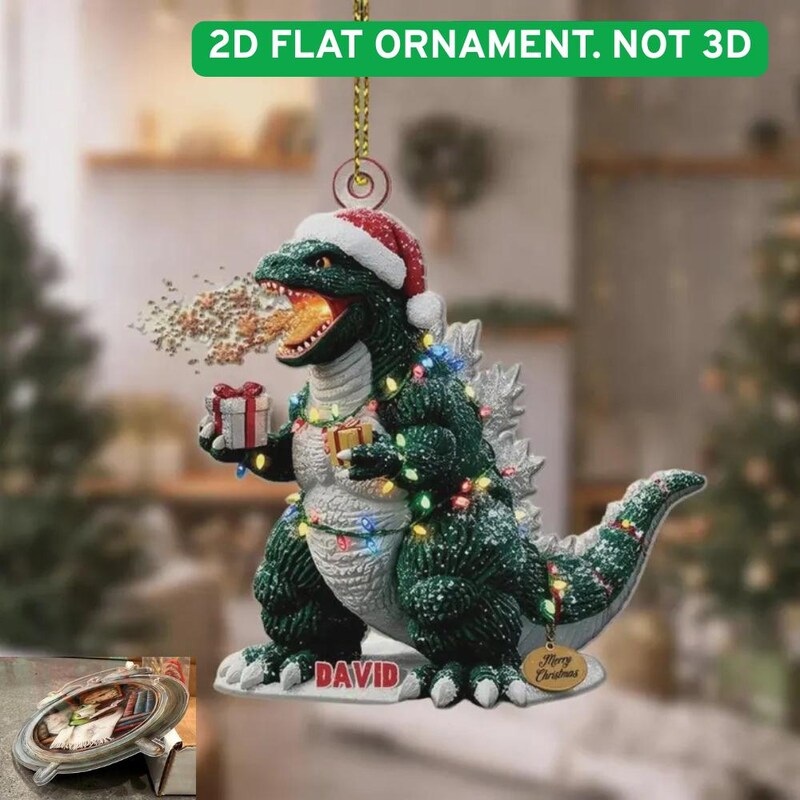 Godzilla Christmas Decor - Etsy